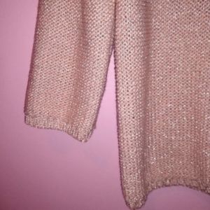 Ruby Rd. | Sweaters | Ruby Rd Blushed Pink Metallic Boucle Knit Sweater ...
